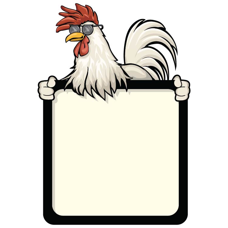 Rooster WriteOns Signs | Customizable Whiteboards | PunchArt Graphics ...
